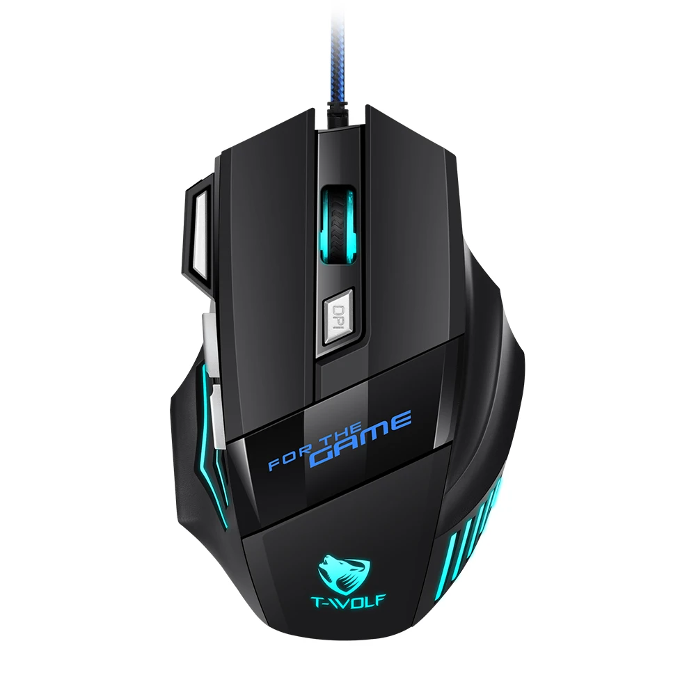 T-WOLF-M1-Wired-RGB-Backlit-Gaming-Game-Mouse-For-Player-Gamer-USB ...