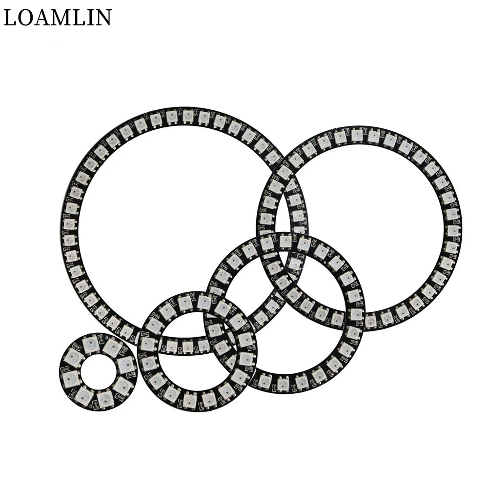 WS2812B-5050-RGB-Led-Digital-Panel-Light-Matrix-Flexible-Screen-WS2812 ...