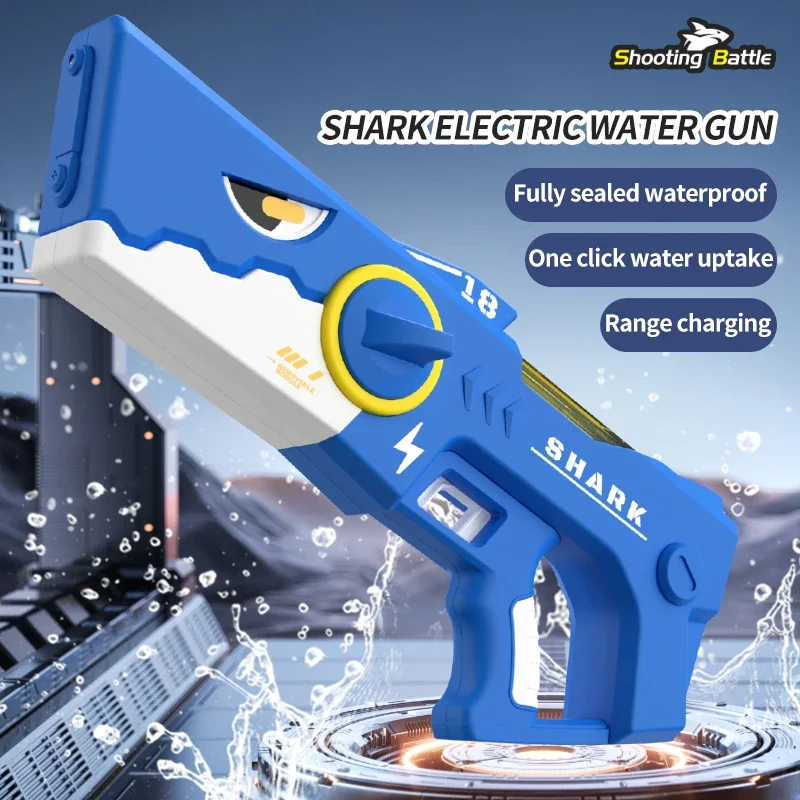 Shark-Large-Capacity-Electric-Water-Gun-Toy-Continuous-Firing-Water-gun ...