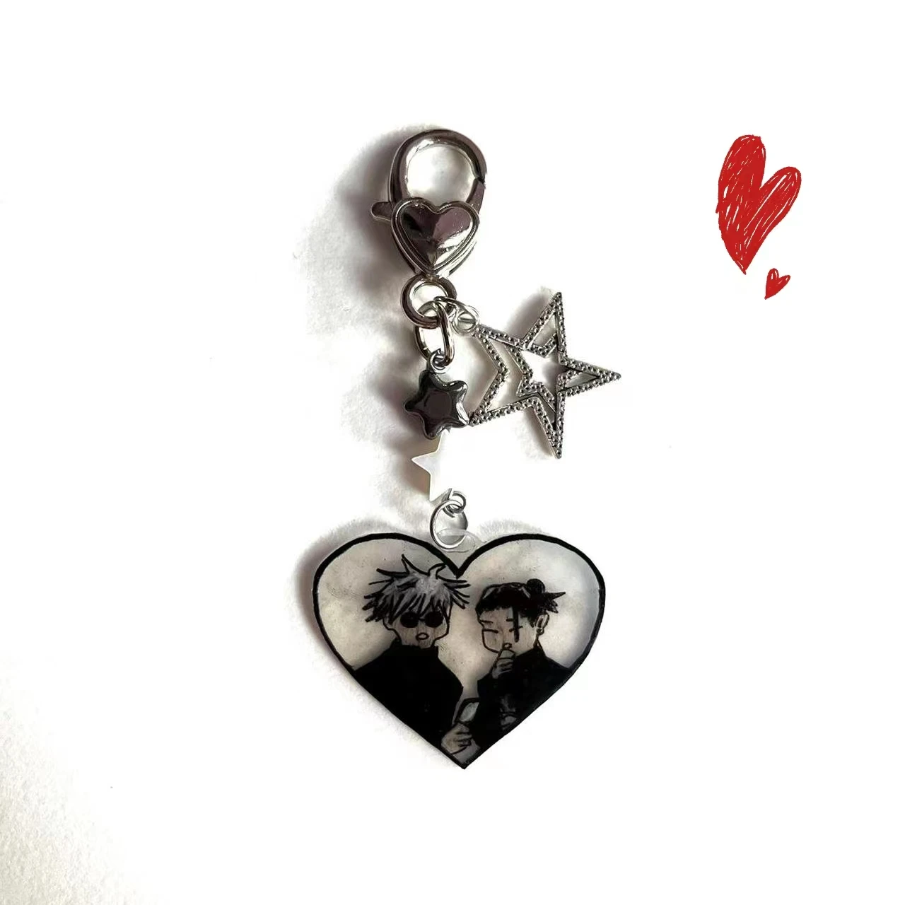 Gojo-Geto-matching-JJK-phone-charm-accessory-Anime-character-keychain-a ...