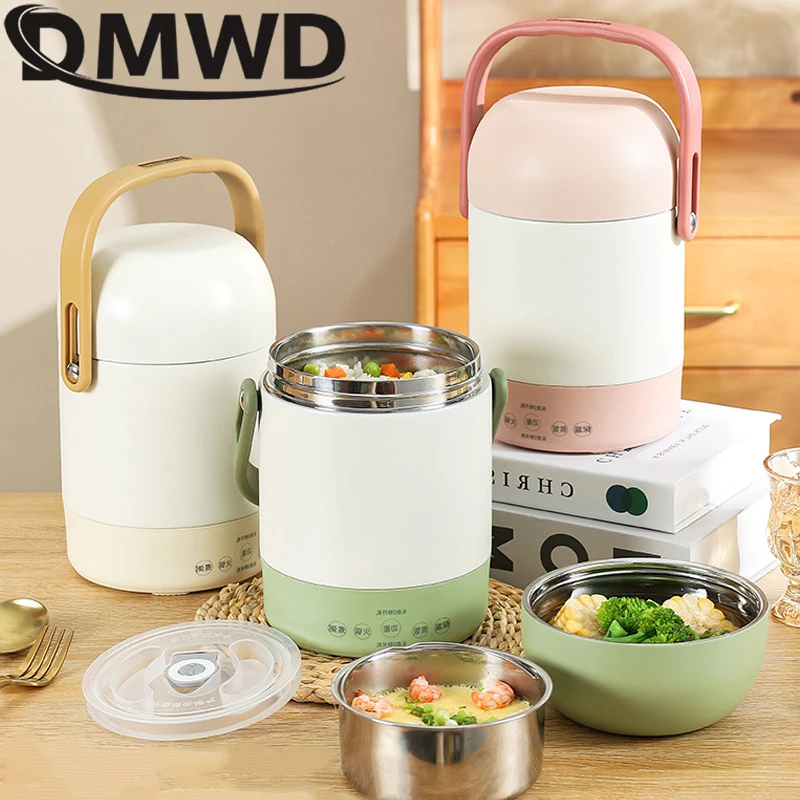 220V-Thermal-Insulation-Electric-Heating-Lunch-Box-Warmer-Stainless ...