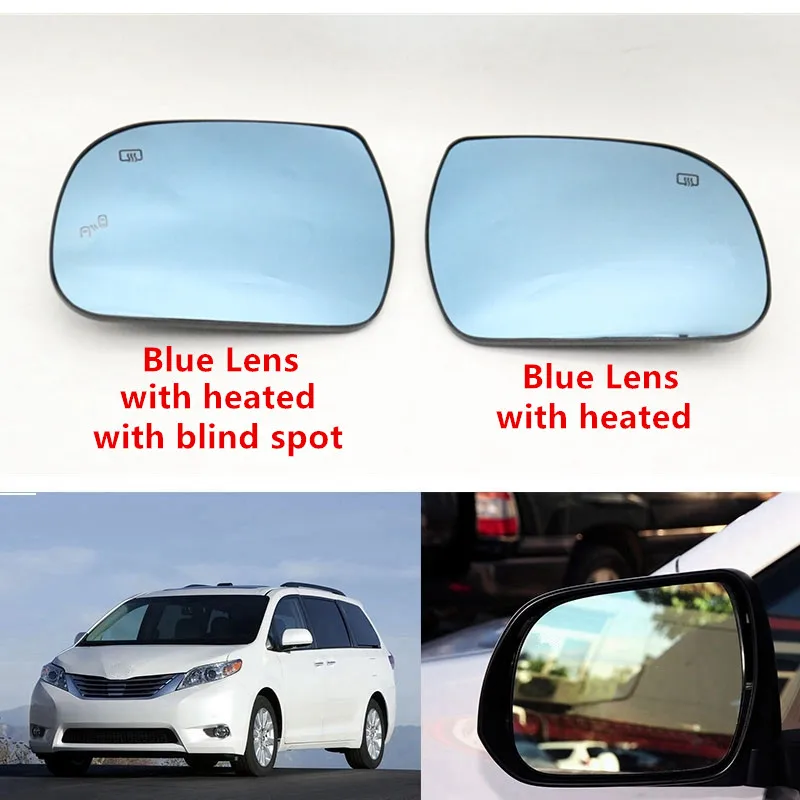Auto Wide Angle LED Heated Blind Spot Wing Rear Mirror Glass Lens for ...
