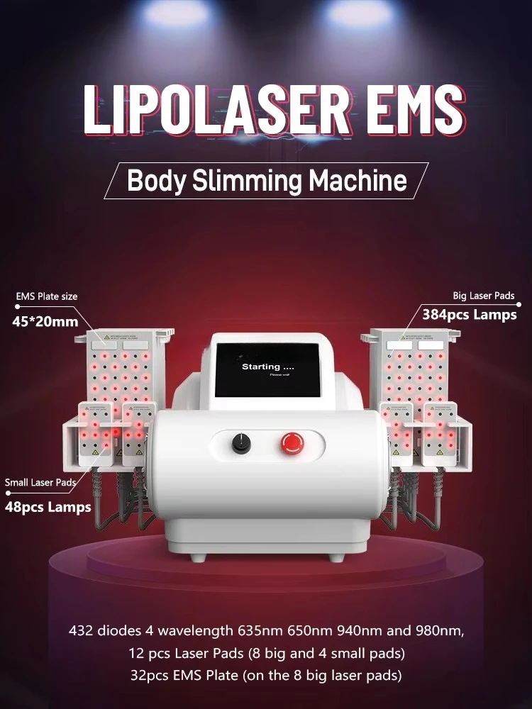 4D Lipo Laser Therapy Аппарат для похудения тела Нехирургическое Ems ...