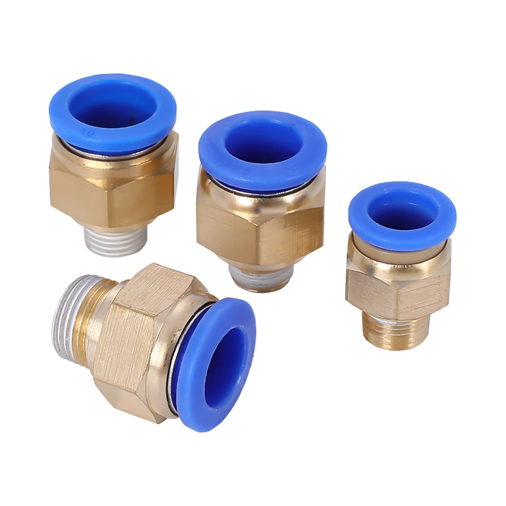Pneumatic-Fittings-PC-PC4-6-M6-M8-M10-M12-Male-Metric-Thread-Pipe ...