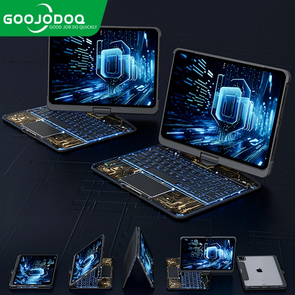 Transparent-rotating-iPad-Magic-Keyboard-for-iPad-Air-5-10-9-for-iPad ...