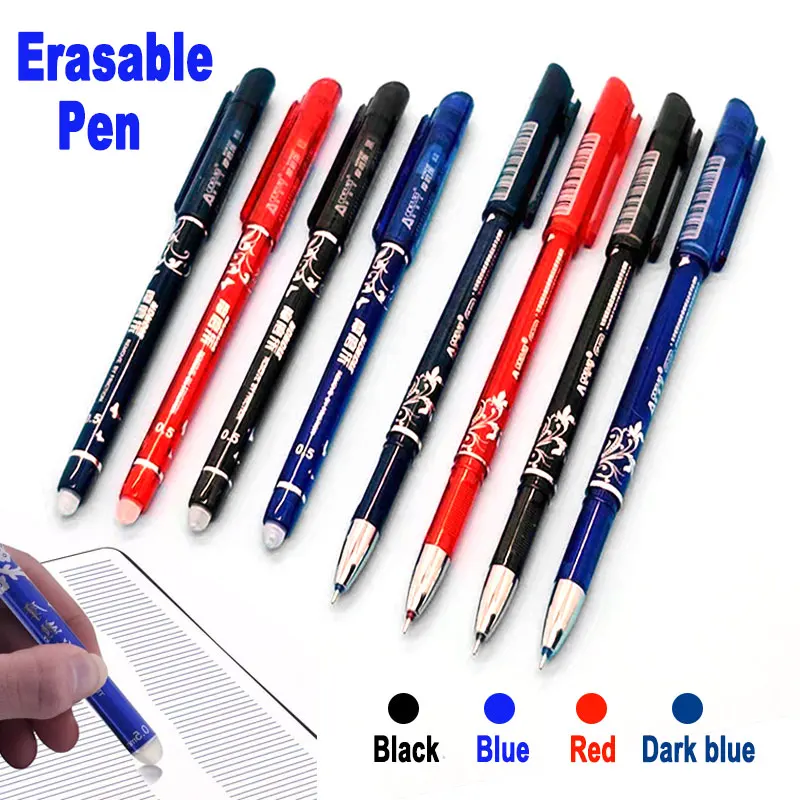 3-6-10Pcs-Set-Erasable-Gel-Pen-0-5mm-Needle-Tip-Blue-Black-Red-Ink ...