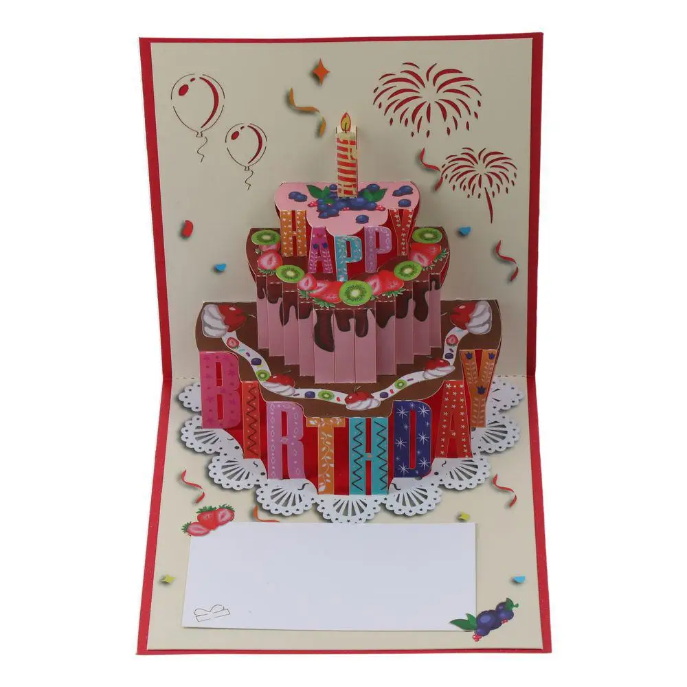 Paper-Birthday-Card-Pretty-Greeting-Card-15-15-CM-3D-Birthday-Card-3D ...