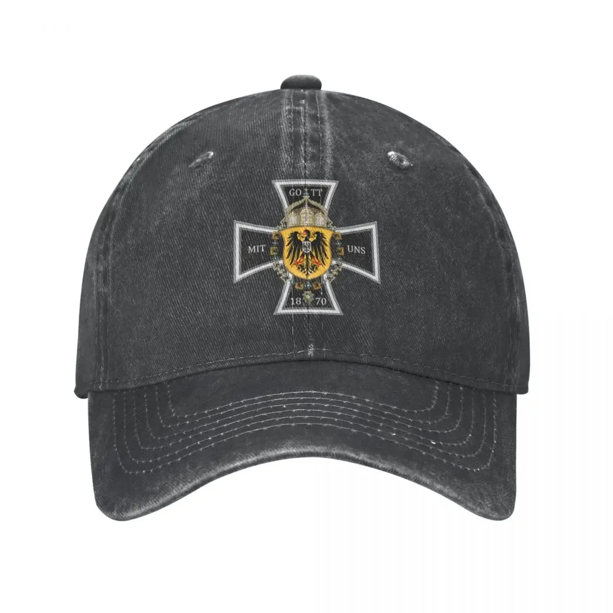 Hip-Hop-Wash-German-1870-Gott-Mit-Uns-Iron-Cross-Baseball-Caps-Men ...