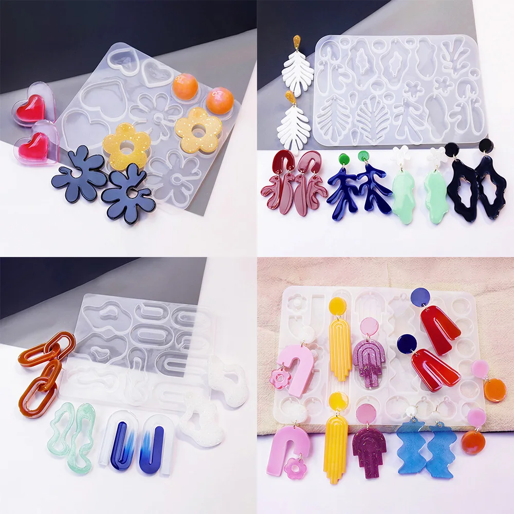 Moule-clous-d-oreilles-et-boucles-d-oreilles-en-r-sine-poxy-mignon-DIY ...