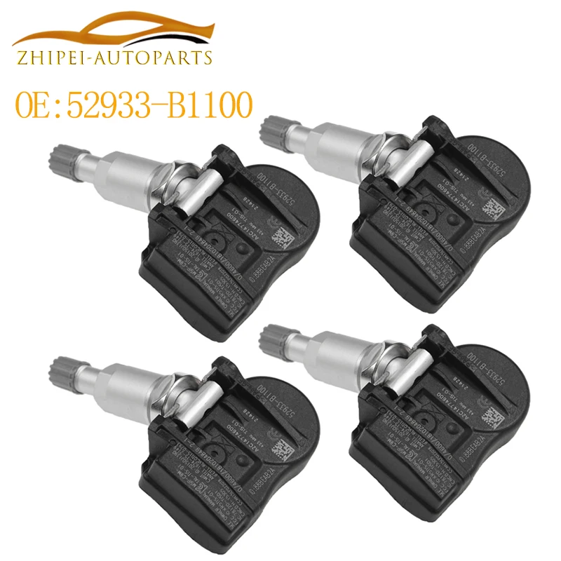 현대 산타페 에쿠스 제네시스용 타이어 압력 모니터 센서, 52933-B1100, 52933-2J100 TPMS ...