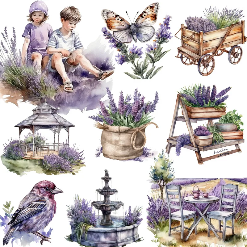 lavender-Stickers-Crafts-And-Scrapbooking-stickers-kids-toys-book ...