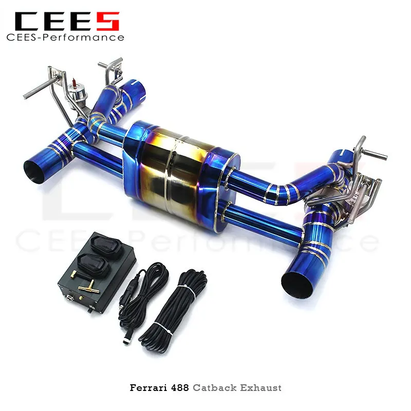 CEES Muffler Exhaust System Pipe Tuning High performance Tuning Escape ...