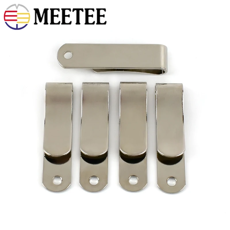 Meetee-10-20-30Pcs-Metal-Belt-Clip-With-Hole-32x8mm-Holster-Sheath-Hook ...
