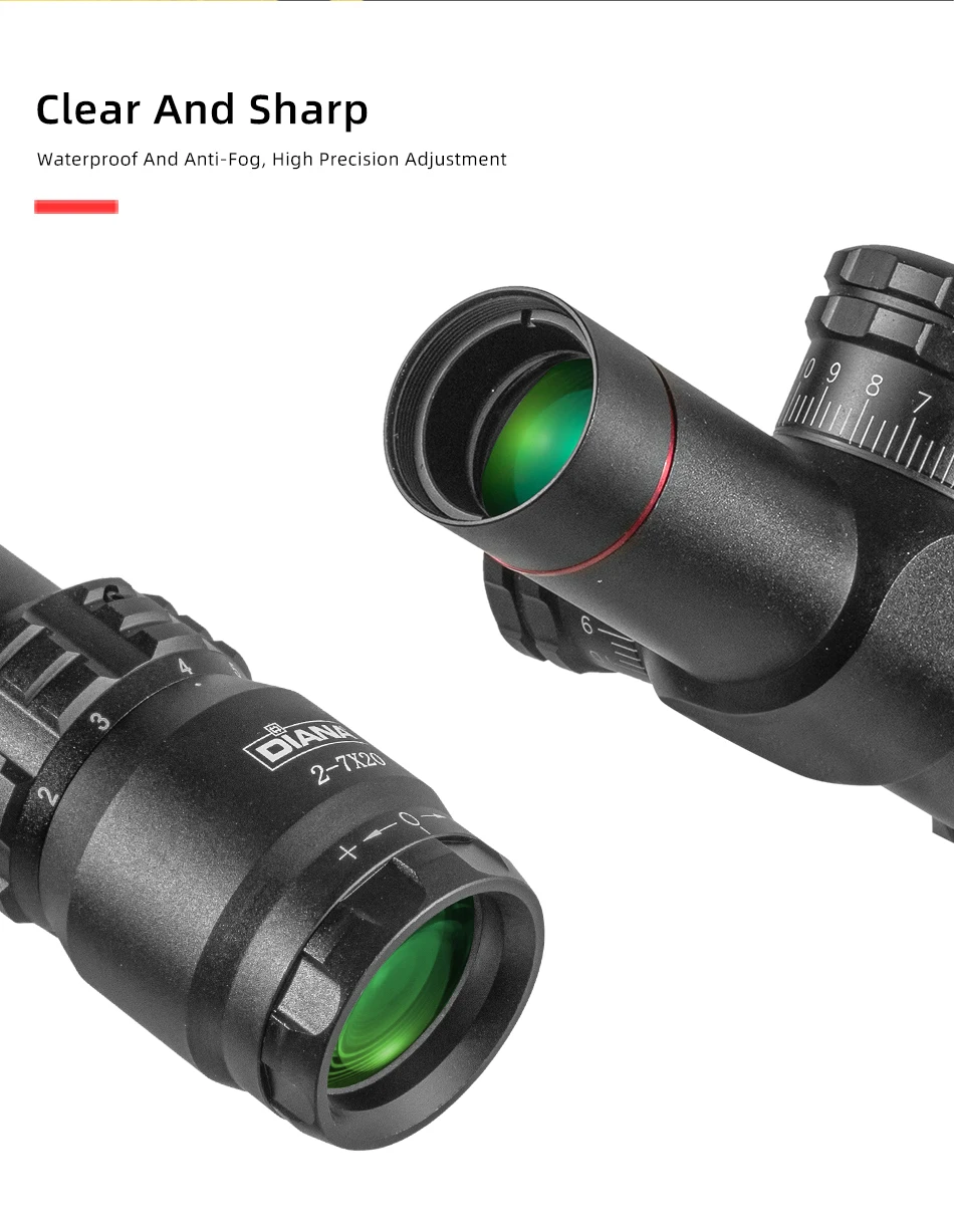 DIANA 2-7X20 Scopes Rapid Target Acquisition Hunting Riflescopes Mil ...