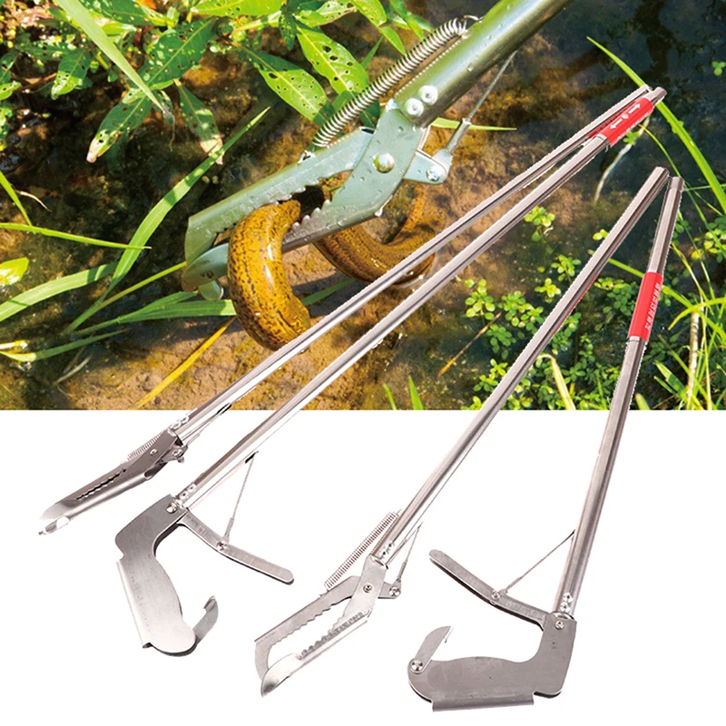 1-5M-Foldable-Snake-Catcher-Tongs-Multipurpose-Stainless-Steel-Wide-Jaw ...