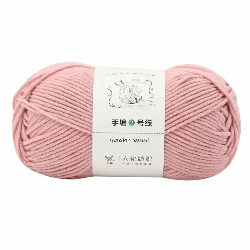 100g Knitted Yarn Hand Knitted No.2 Thread Crochet Cotton Yarn DIY Hand ...