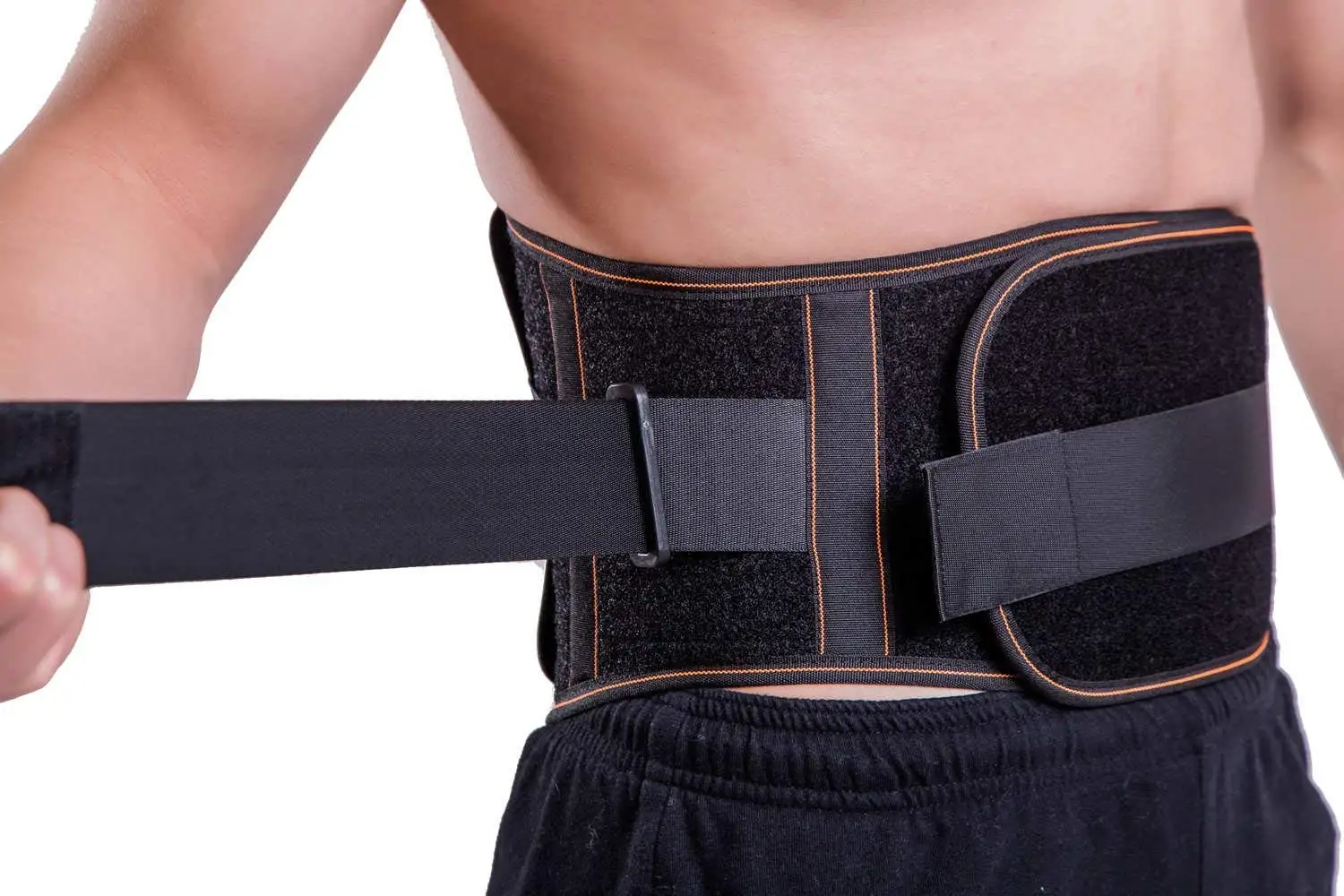 Orthèse pour le bas du dos avec système de poulie,ceinture de soutien ...