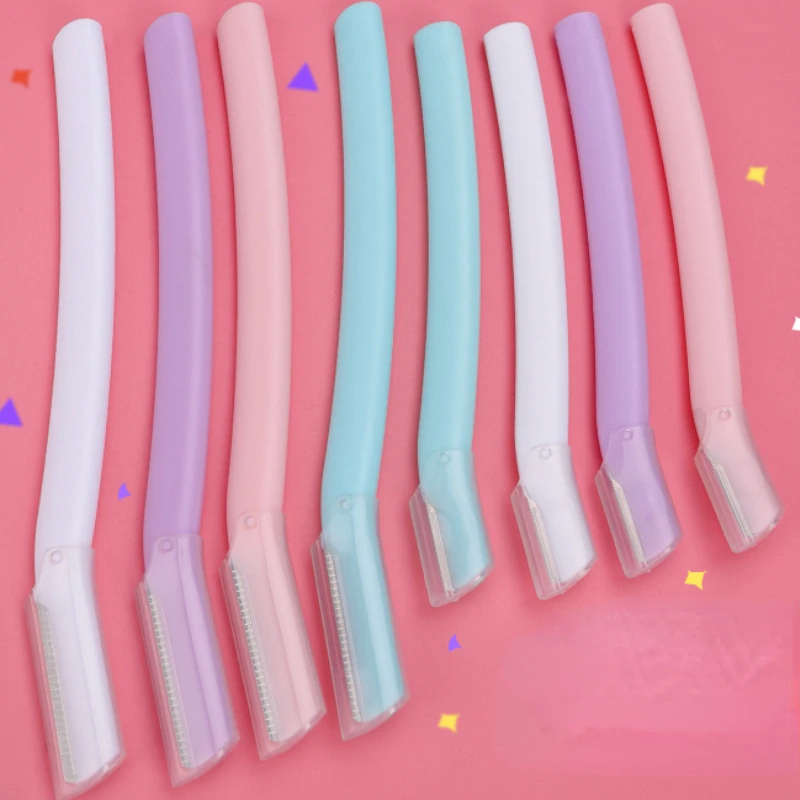 Stainless-Steel-Blade-Eyebrow-Scraper-with-Safety-Net-Women-s-Shaving ...