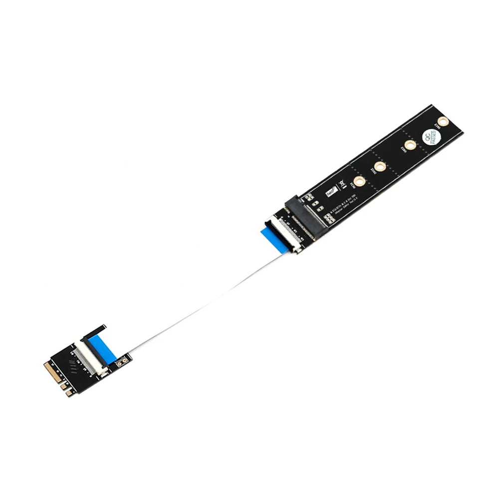M.2 M2 NGFF Key M to Key A + E Extension Cable M2 SSD Adapter Card ...