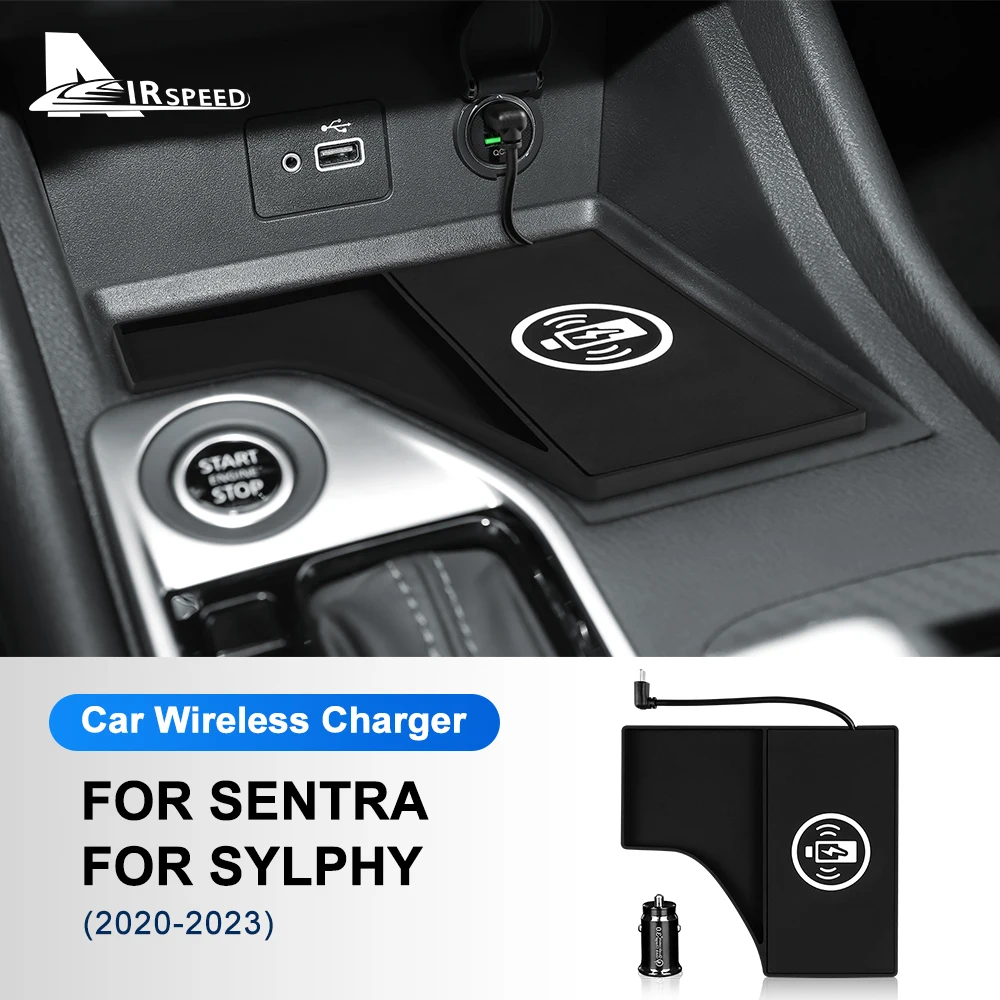 Car-Wireless-Charger-For-Nissan-Sylphy-For-Nissan-Sentra-2020-2021-2022 ...