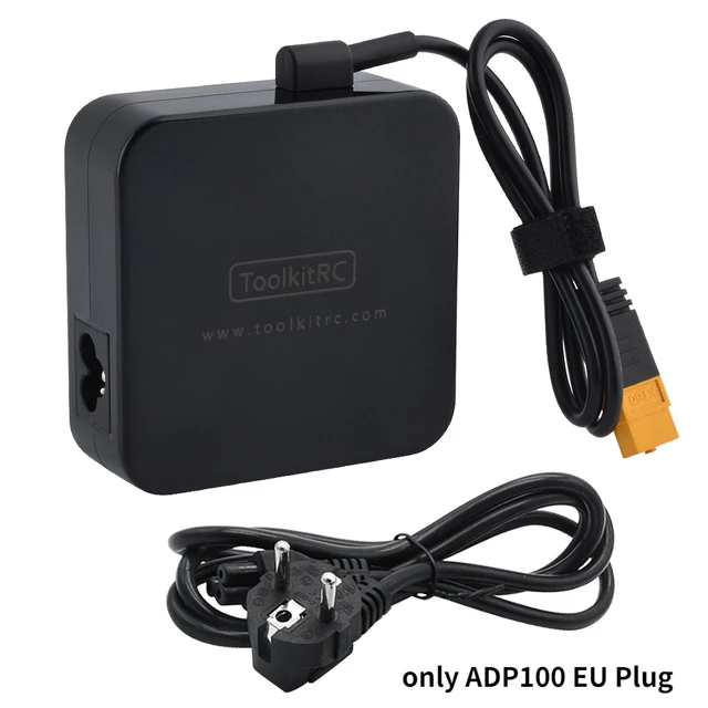ToolKitRC ADP100 100W 20V Power Supply with XT60 Output Adapter for M6D ...