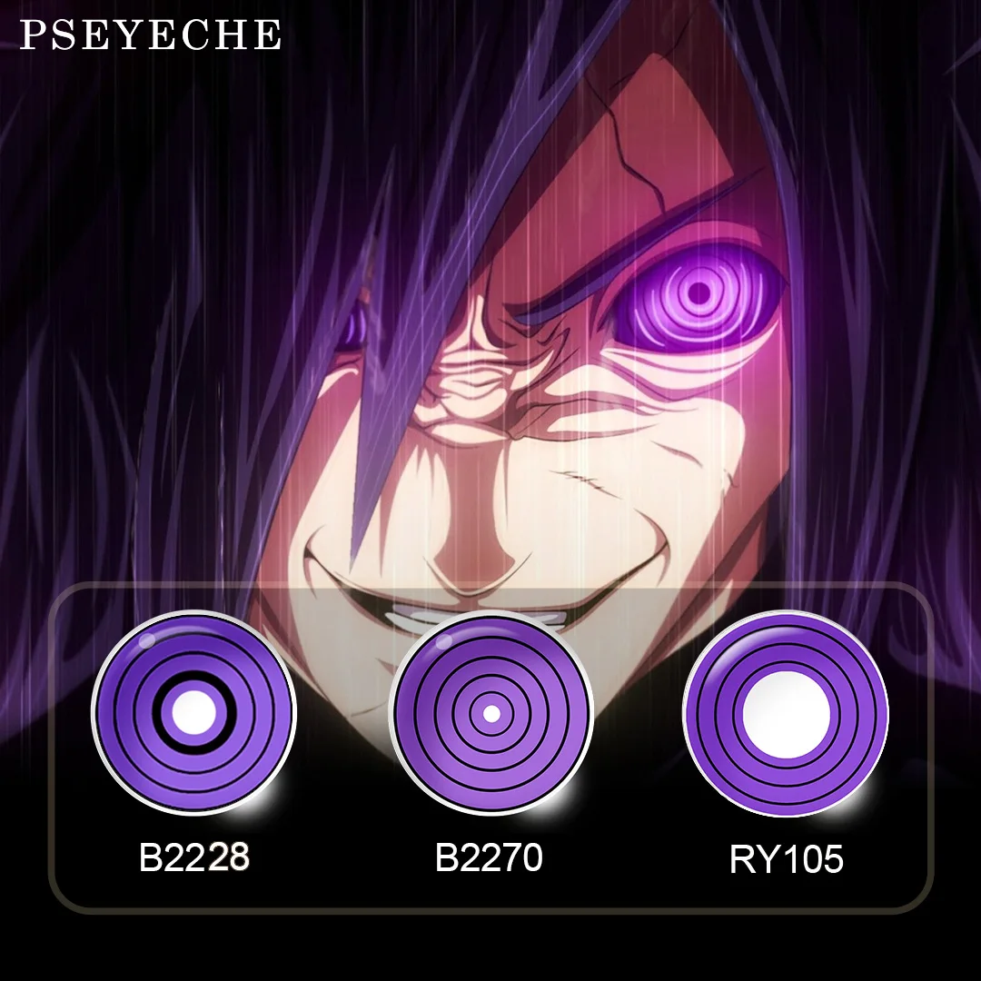 Soczewki-tward-wki-22MM-Cosplay-Eye-Sharingan-Rinnegan-Halloween ...