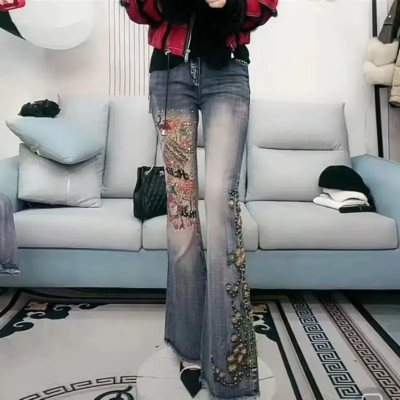 Women-Clothing-Fashion-Clothes-Casual-Flared-pants-Heavy-Duty-Hot ...