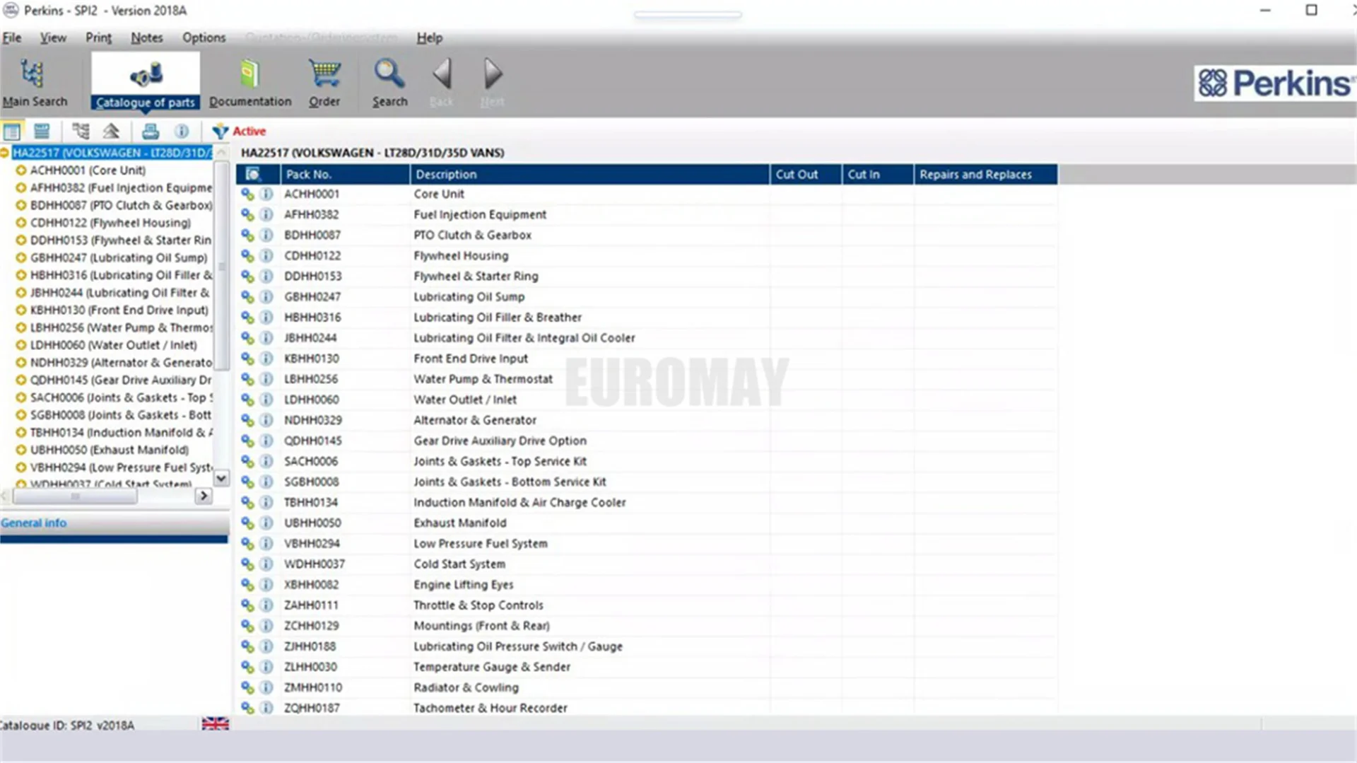 2018 Perkins EPC Electronic Parts Catalogue for Perkins Service Manual - topobd