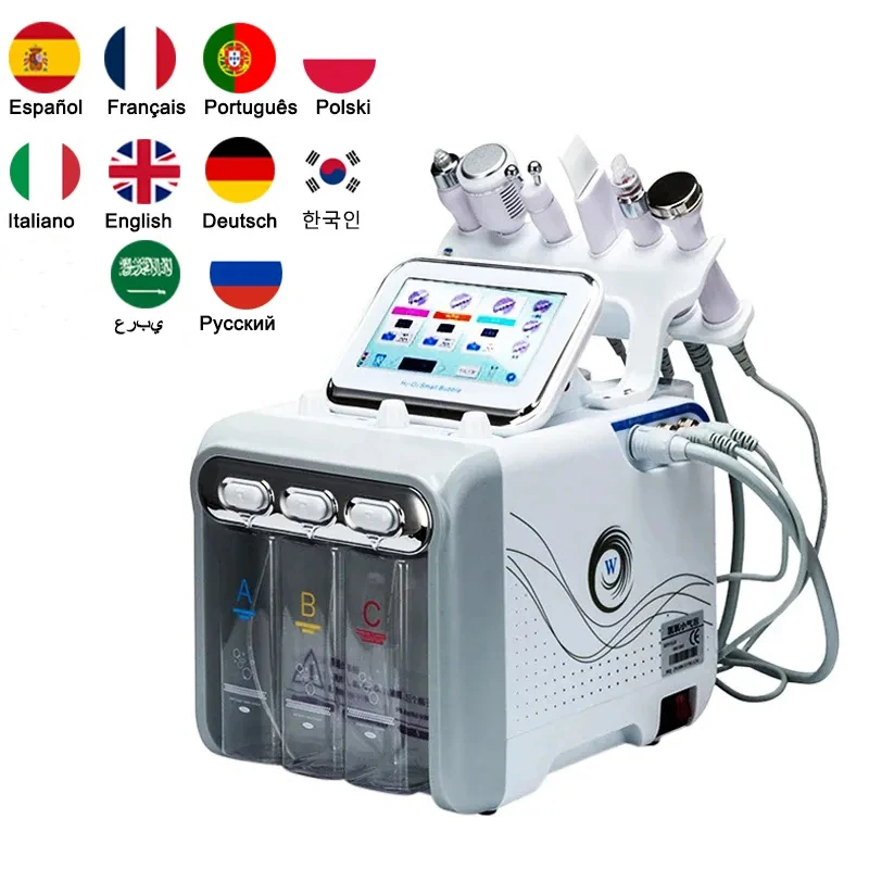 Hot-Upgrade-6-in-1-hydrofacial-Small-Bubble-Skin-Care-Tools-Ultrasonic ...