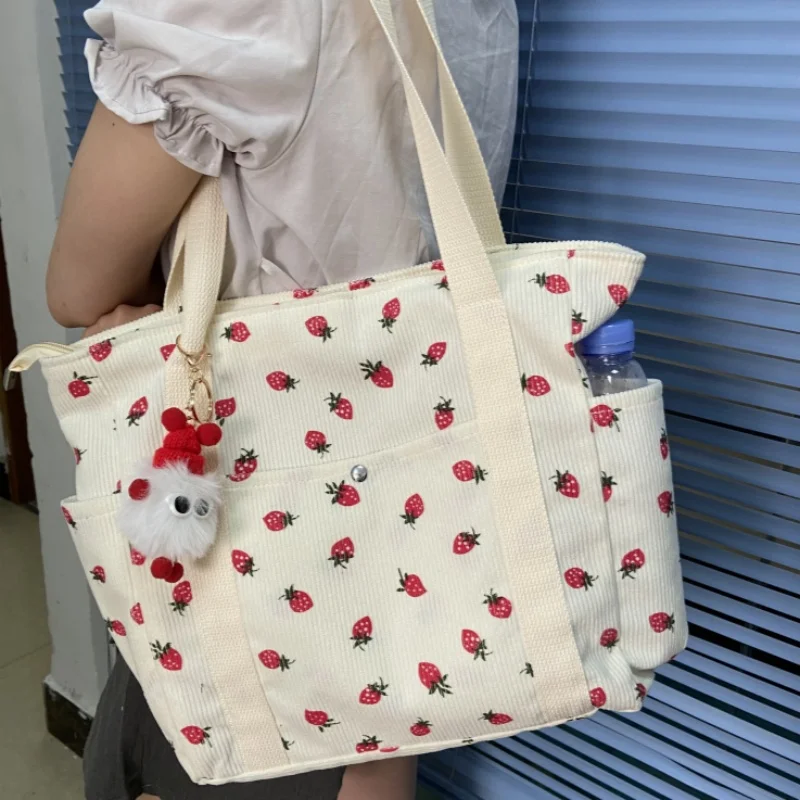 Beautiful-Corduroy-Strawberry-Shoulder-Bag-Sweet-Fresh-Versatile ...