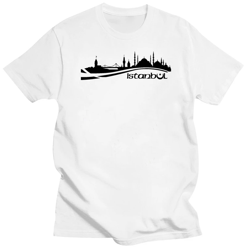Istanbul-T-Shirt-Druck-Turkiye-Turkei-Neu-Unisex-Baumwolle-Black-Tees ...