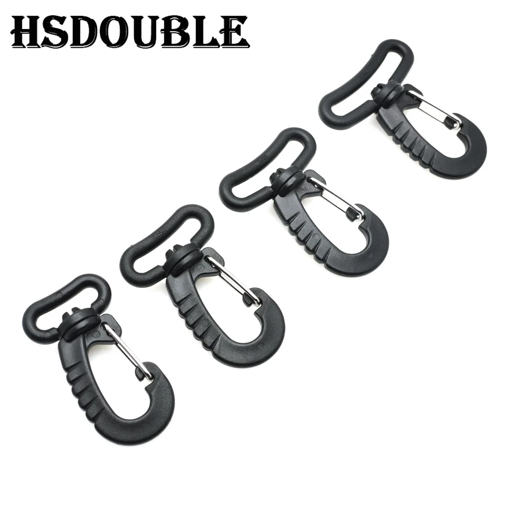 Plastic Swivel Snap Hook for Keychain Backpack Buckle Belt Strap Black ...