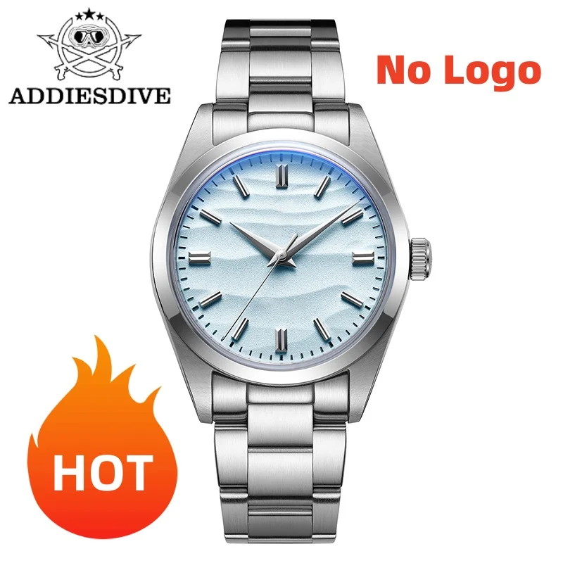 ADDIESDIVE 36mm No logo Men's Watch Desert 3D Dial 316L Stainless Steel ...