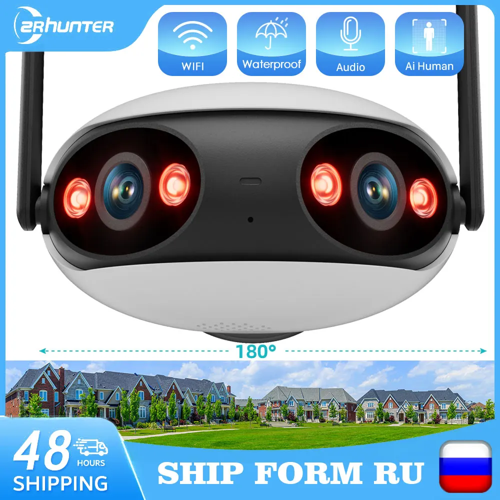 PTZ-IP-Camera-4K-8MP-Panoramic-180-Wide-View-Angle-Outdoor-Wifi ...