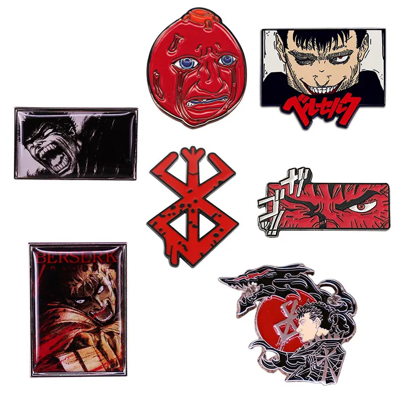 Berserk-Enamel-Pin-Punk-Gothic-Metal-Brooch-Badge-Fashion-Jewellery-Clothes-Hat-Backpack ...