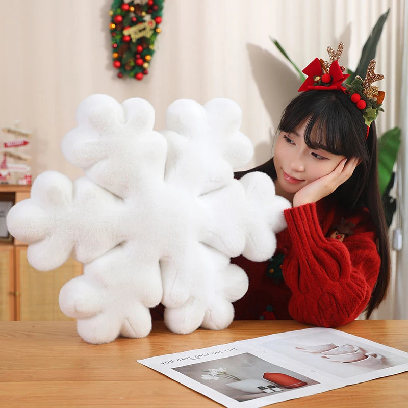 New-Creative-Snowflake-Plush-Toys-Stuffed-Snowflake-Shaped-Pillow-Dolls ...