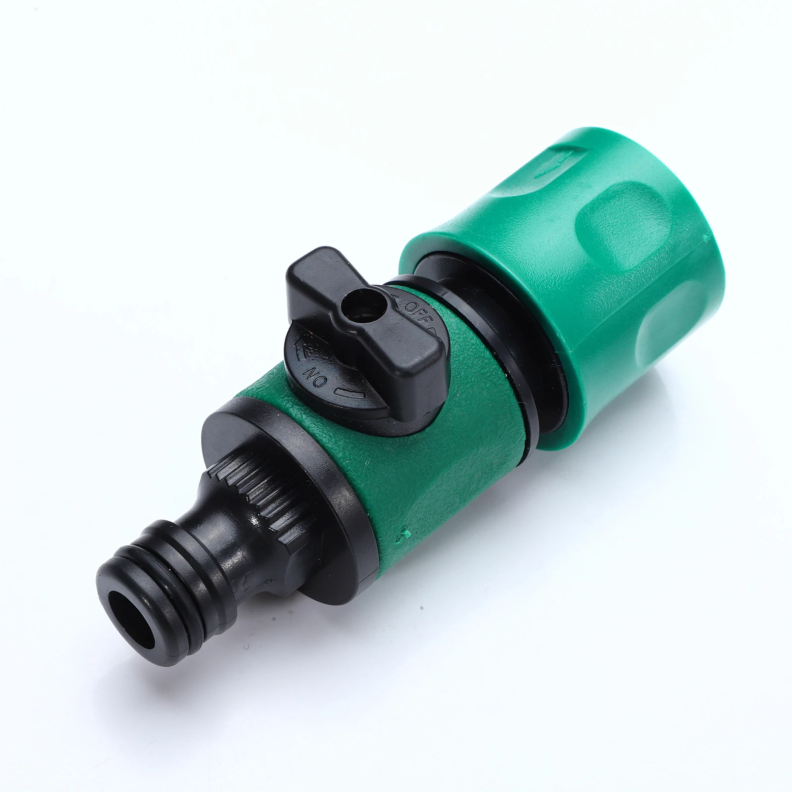 Plastic-Garden-Hose-Quick-Connectors-with-ShutOff-Valve-Fitting-Male ...