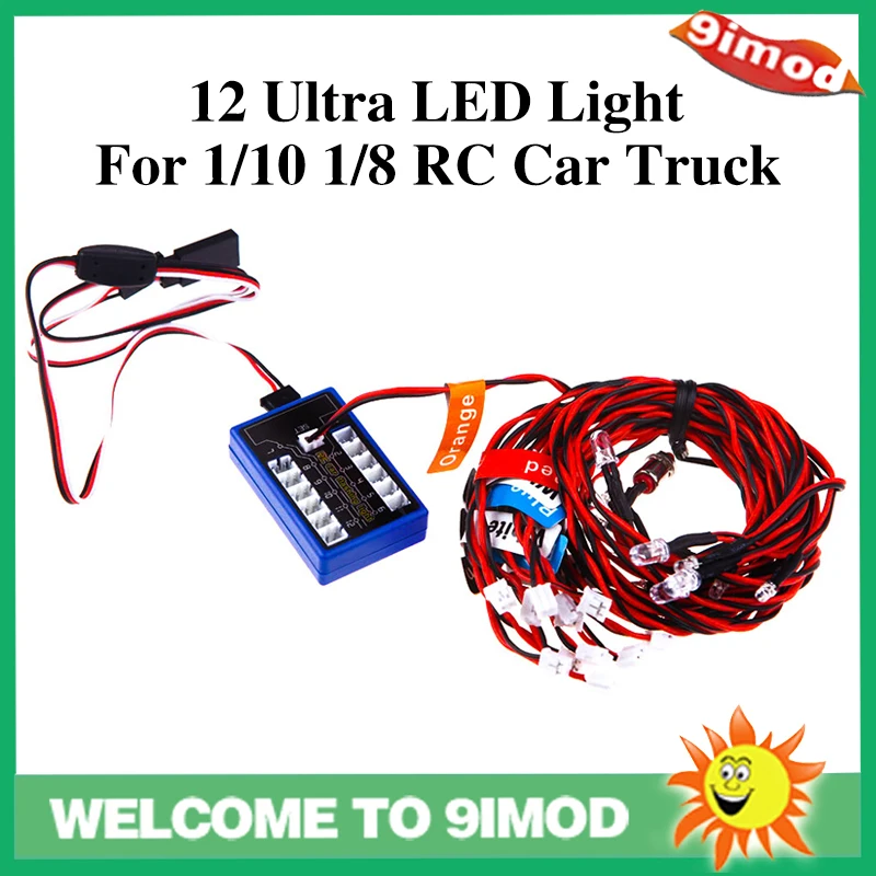 12-Ultra-LED-Simulation-Flashing-Bright-Light-RC-Model-Lights-Kit ...