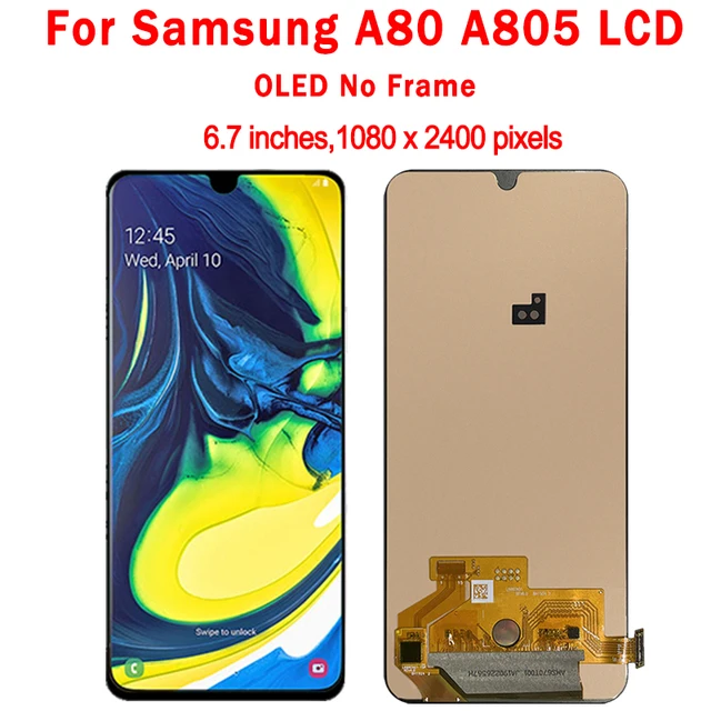 6.7''Original For Samsung Galaxy A80 A805 A805F LCD display Touch Screen Digitizer Assembly with ...