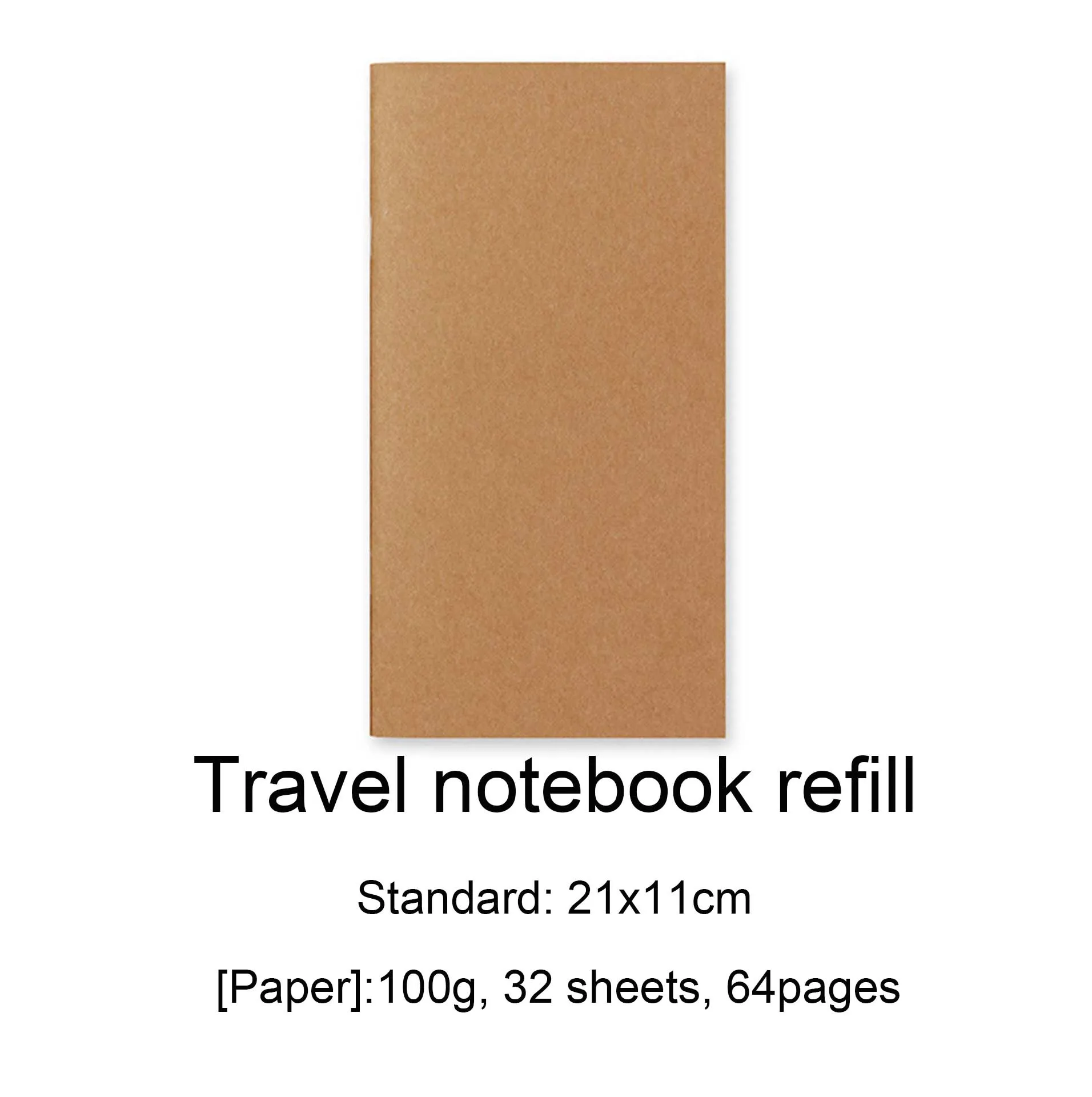 Handmade Genuine Leather Notebook Refill Standard Size Inserts Replace ...