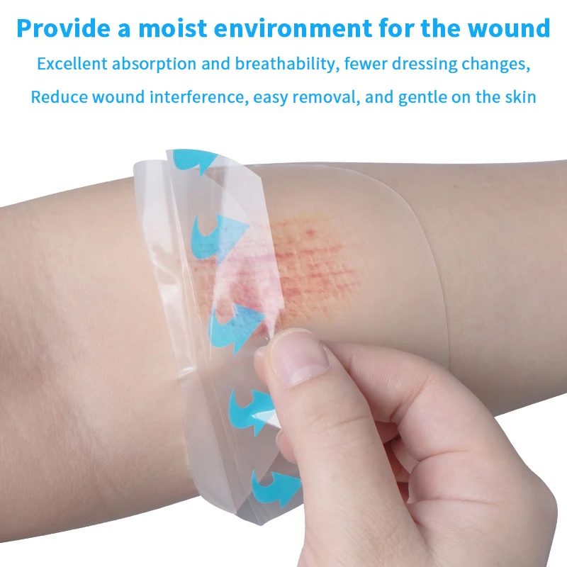 1 Sheet Medical Transparent Hydrocolloid Adhesive Wound Dressing Thin ...