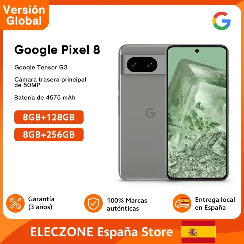Global-Version-Google-Pixel-8-5G-Google-Tensor-G3-50MP-Rear-Camera-IP68 ...