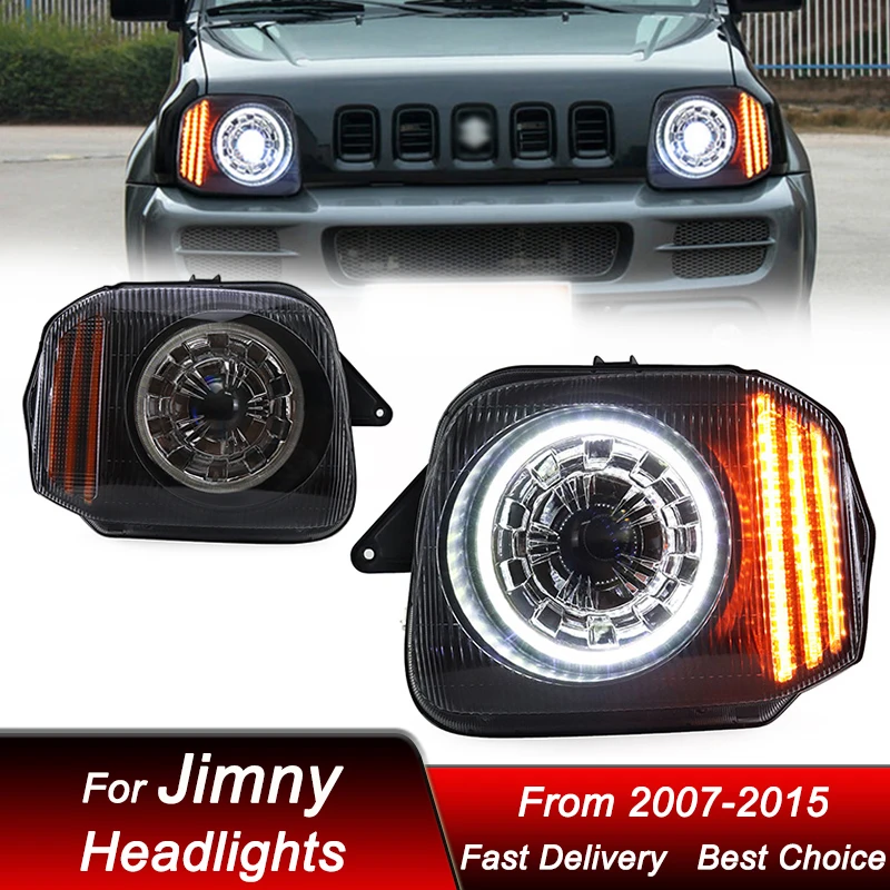 Car-Headlights-For-Suzuki-Jimny-2007-2015-new-style-full-LED-Auto-Head ...