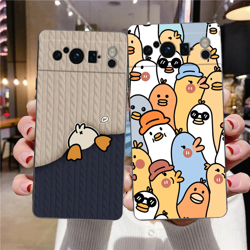 Cute Cartoon Duck Phone Case Cover for Google Pixel 9 8 7 6 7A 6A Pro ...