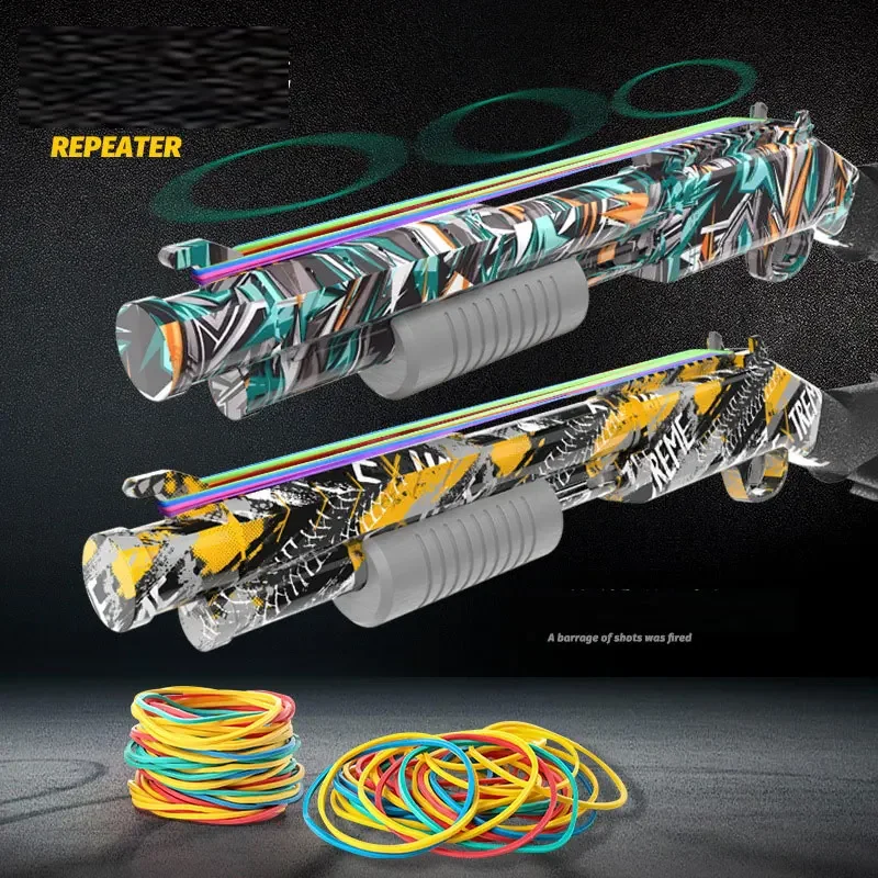 Newest-Rubber-Bands-Gun-Manual-Graffiti-Shooting-Rifle-Fake-Gun ...