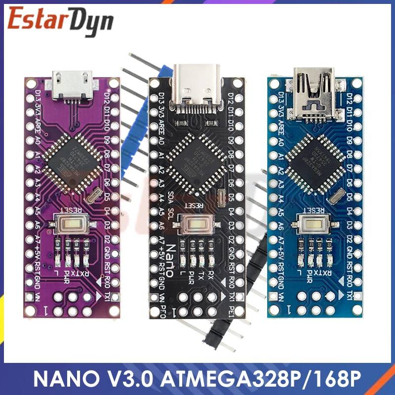 Nano-3-0-Controller-With-The-Bootloader-Mini-Type-C-Micro-USB ...