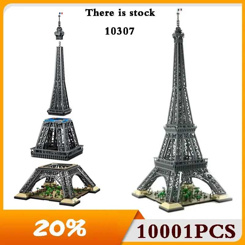 2022-10307-Eiffel-Tower-10001-Pieces-City-Model-Building-Block-149CM-Building-Block-Toys-Adult ...
