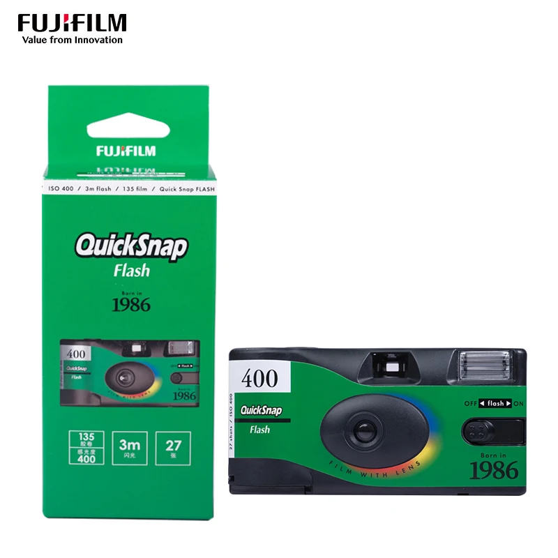 Original-Fujifilm-XTRA400-Disposable-Film-Camera-with-Flash-27-Exposure ...