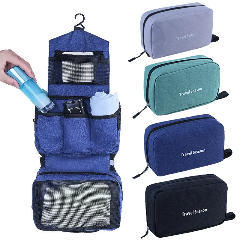 Foldable Hanging Toiletry Bag Travel Storage Bag Bathroom Organizer ...