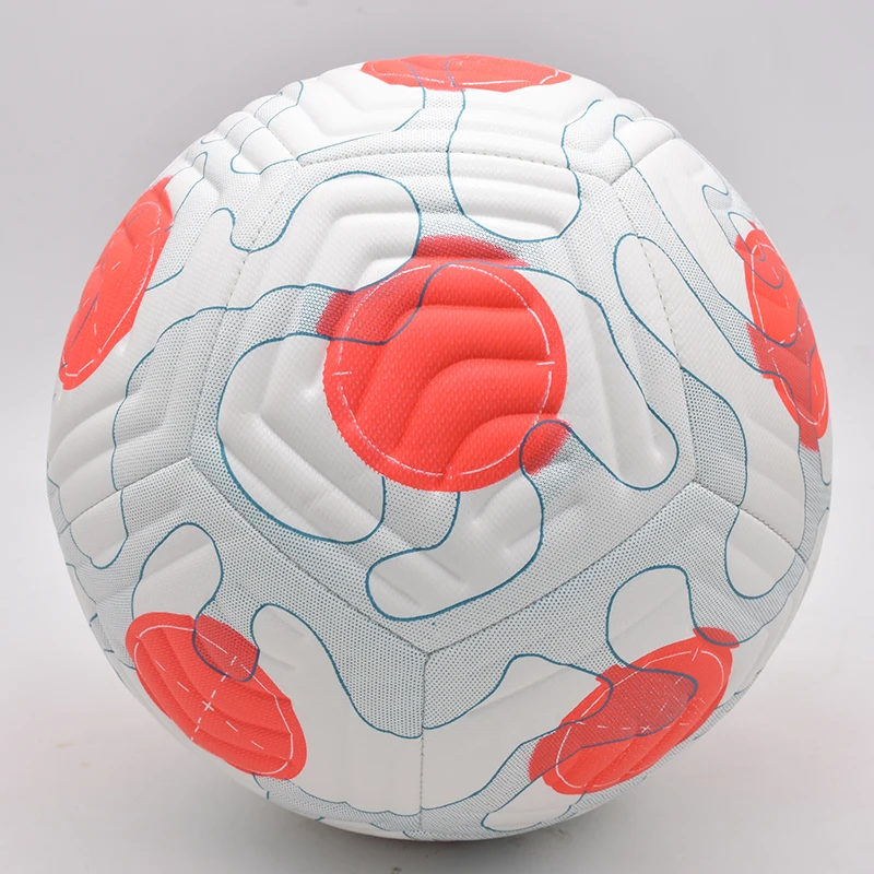 Balones de fútbol de tamaño estándar 5, cosidos a máquina, material de PU, balones de ...